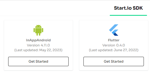 Adding a New App – Start.io