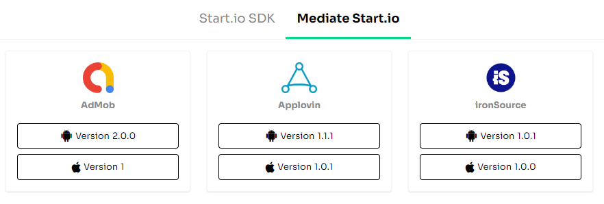 Adding a New App – Start.io